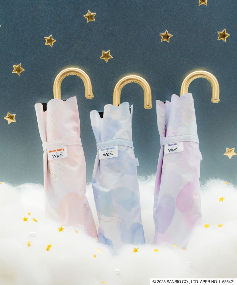 サンリオキャラクターズ 遮光 水彩モチーフ ミニ 日傘 サンリオキャラクターズ 遮光 水彩モチーフ ミニ 日傘
